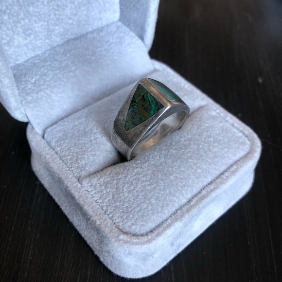 Vintage | Jewelry | Vintage Green Turquoise Double Sided Ring | Poshmark